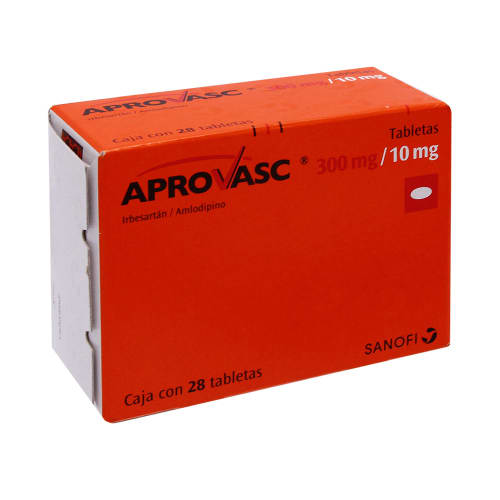 Comprar Aprovasc irbesartán, amlodipino 300/10 mg con 28 tabletas - Prixz