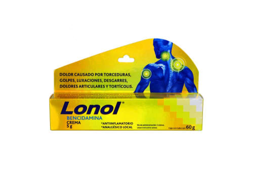 Compra Lonol bencidamina 5 g con 60 g de crema en Prixz