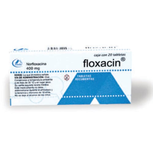 Compra Floxacin norfloxacino 400 mg con 20 tabletas en Prixz