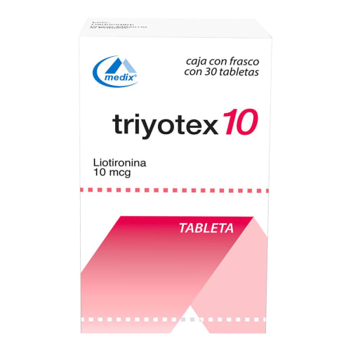 Compra Triyotex liotironina 10 µg con 30 tabletas en Prixz