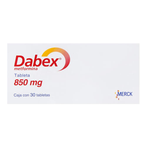 Compra Dabex metformina 850 mg con 30 tabletas en Prixz