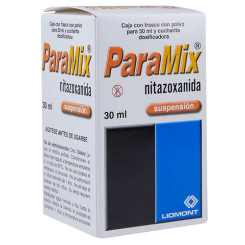 Compra Paramix nitazoxanida 0.6 g con 30 ml de suspensión en Prixz