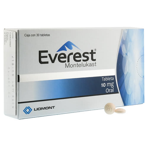 Compra Everest montelukast 4 mg con 10 tabletas masticables en Prixz