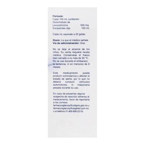 Compra Levigrix levocetirizina 5 mg solución con 20 ml en Prixz