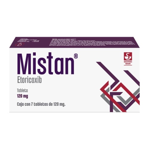 Comprar Mistan etoricoxib 120 mg con 7 tabletas - Prixz