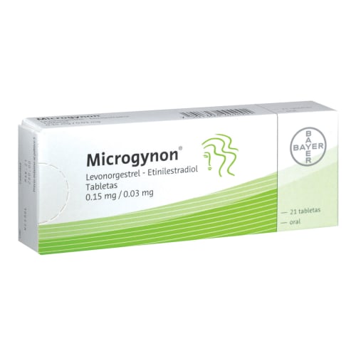 Compra Microgynon levonorgestrel, etinilestradiol 0.15/0.03 mg con 21 ...
