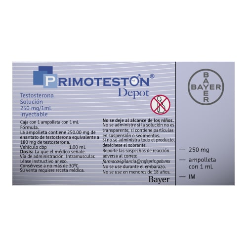 Compra Primotestón depot testosterona 250 mg con 1 ampolleta de 1 ml en ...