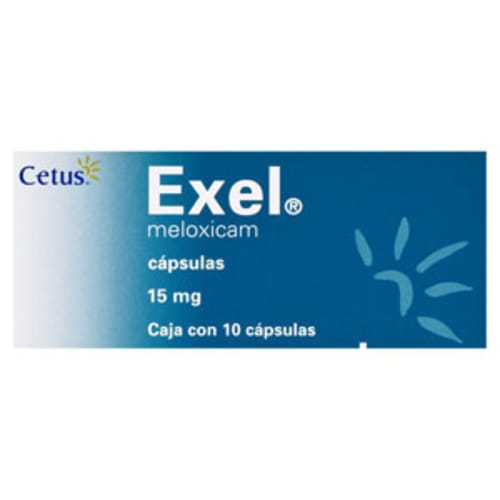 Compra Exel meloxicam 15 mg con 10 cápsulas en Prixz