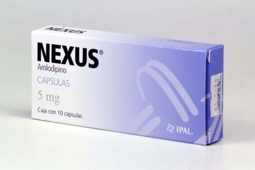 Comprar Nexus amlodipino 5 mg con 10 cápsulas - Prixz