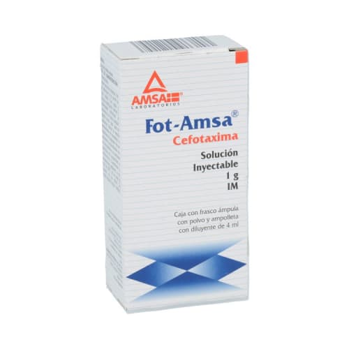 Compra Fot amsa cefotaxima 1 gr con 1 solución inyectable en Prixz