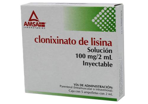Clonixinato lisina 100 mg solución inyectable con 5 ampolletas – Prixz ...