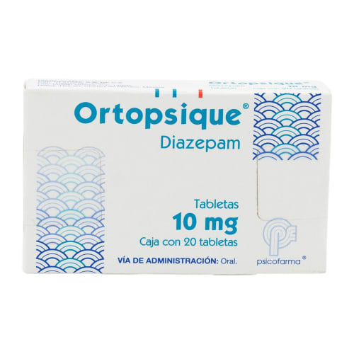 Comprar Ortopsique diazepam 10 mg con 20 tabletas - Prixz