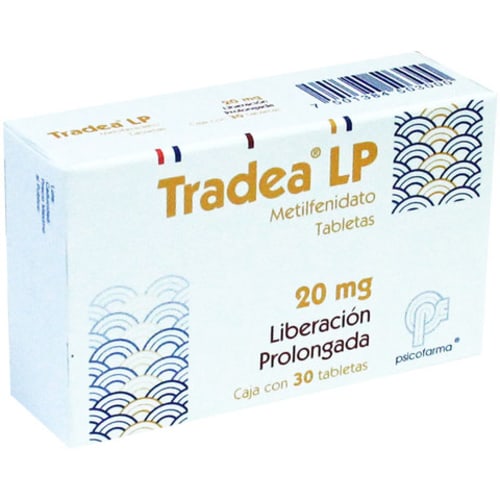 Compra Tradea lp metilfenidato 20 mg con 30 tabletas en Prixz