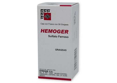 Compra Hemoger sulfato ferroso 300 mg con 50 grageas en Prixz