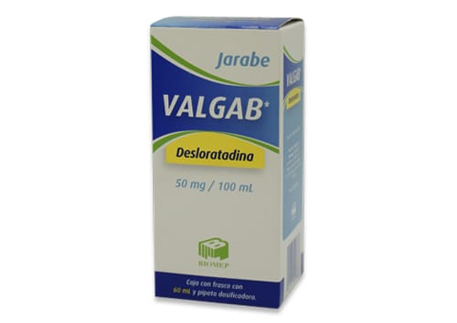 Compra Valgab desloratadina 50 mg jarabe con 60 ml en Prixz