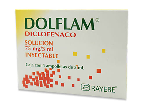 Compra Dolflam diclofenaco 75 mg con 4 ampolleta en Prixz