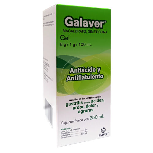 Compra Galaver magaldrato, dimeticona 8/1 g con 250 ml de gel en Prixz
