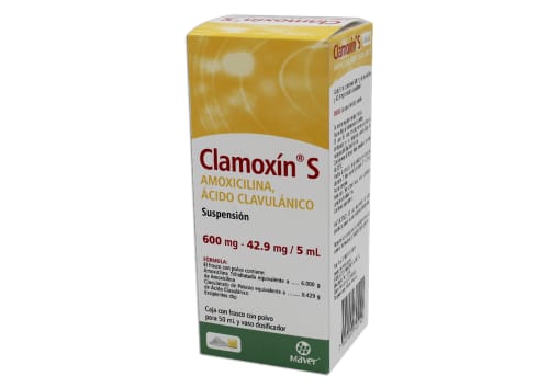 Compra Clamoxin s amoxicilina, ácido clavulánico 600/42.9 mg suspensión ...