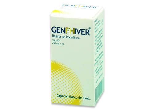 Compra Genfhiver resina de podofilina 250 mg con 5 ml de solución en Prixz