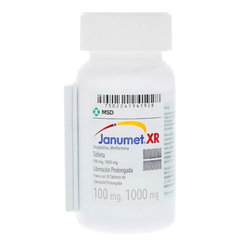 Comprar Janumet Xr Sitagliptina Metformina 100 1000 Mg Con 28 Tabletas