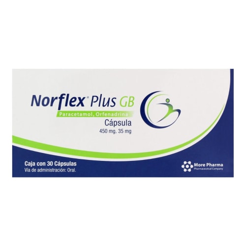 Compra Norflex plus gb paracetamol, orfenadrina 450/35 mg con 30 ...