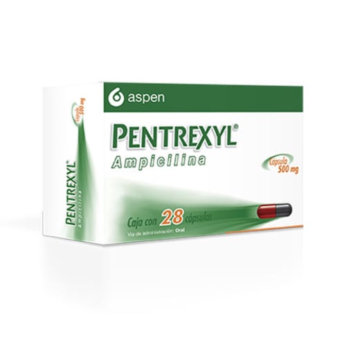 Compra Pentrexyl ampicilina 500 mg con 28 cápsulas en Prixz