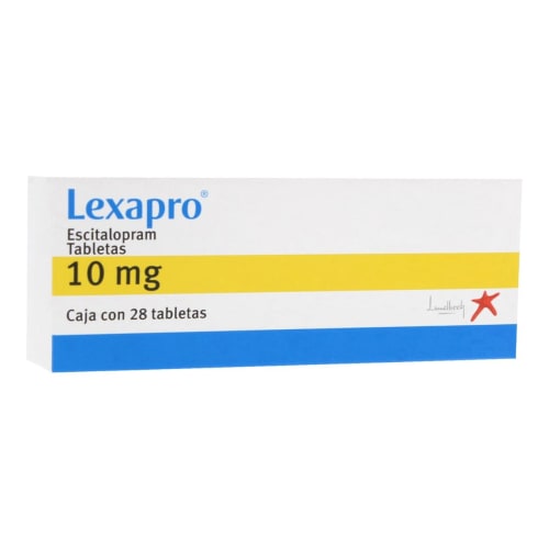 Lexapro Escitalopram 10 Mg Con 28 Tabletas Prixz Farmacia A Domicilio
