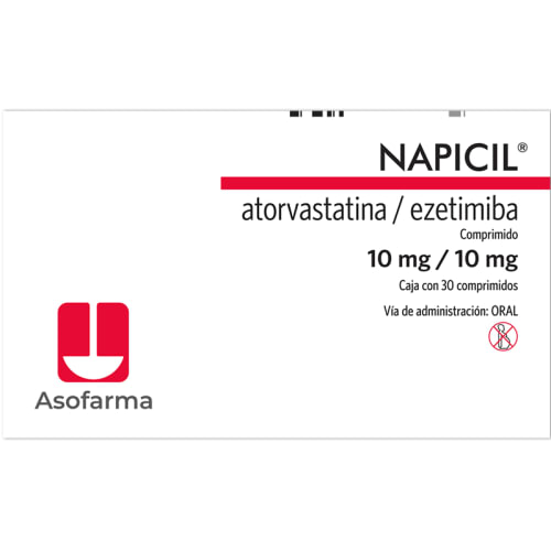 Comprar Napicil atorvastatina, ezetimiba 10/10 mg con 30 comprimidos ... Comprar Napicil atorvastatina, ezetimiba 10/10 mg con 30 comprimidos ...