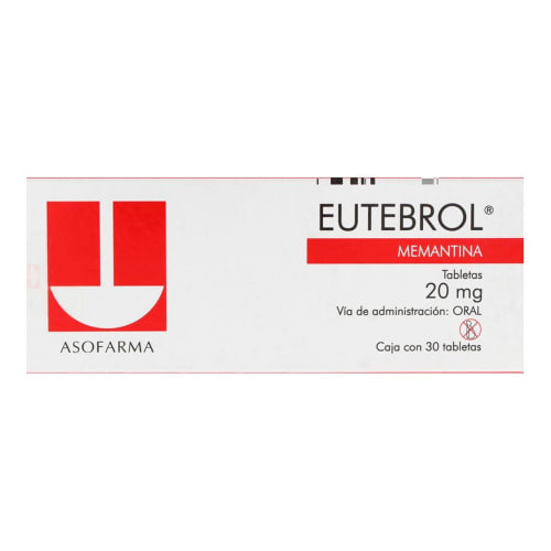 Compra Eutebrol memantina 20 mg con 30 tabletas en Prixz