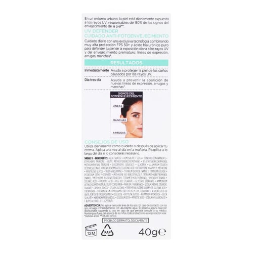 Compra L'oreal uv defender antibrillo fps50 crema con 40 gr en Prixz