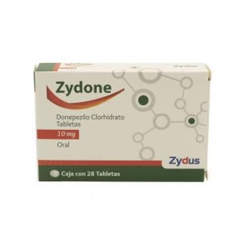 Compra Zydone clorhidrato de donepecilo 10 mg con 28 tabletas en Prixz