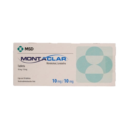 Compra Montaclar montelukast, loratadina 10/10 mg con 30 tabletas en Prixz