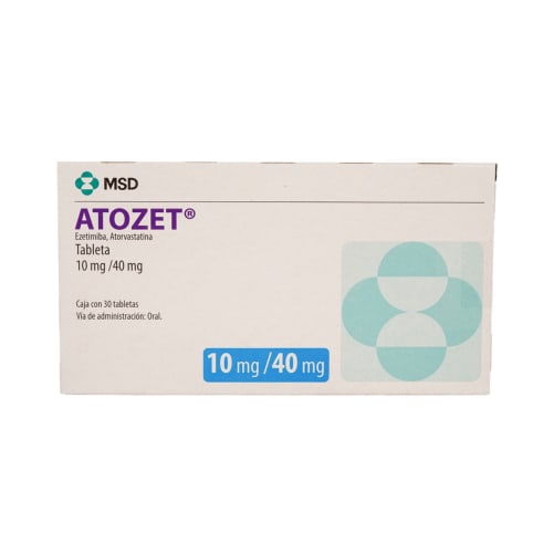 Comprar Atozet ezetimiba, atorvastatina 10/40 mg con 30 tabletas - Prixz