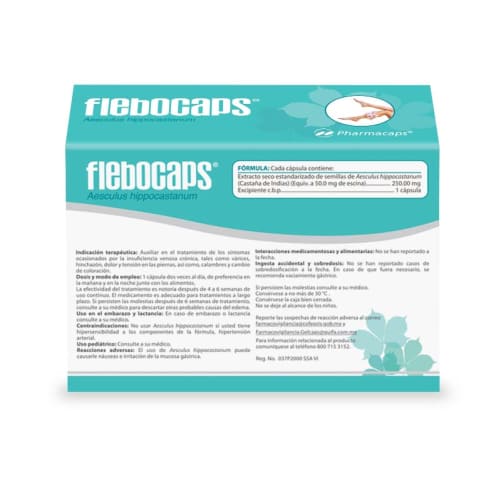 Compra Flebocaps castaño de indias 250 mg con 30 cápsulas en Prixz