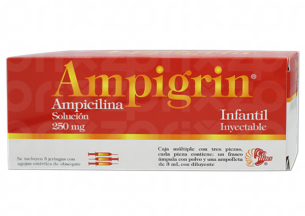 AMPIGRIN INF 250 MG CAJA 3 AMPOLLETAS - Smart Club