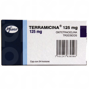 Terramicina 125 mg oral 3x8 trociscos - Smart Club