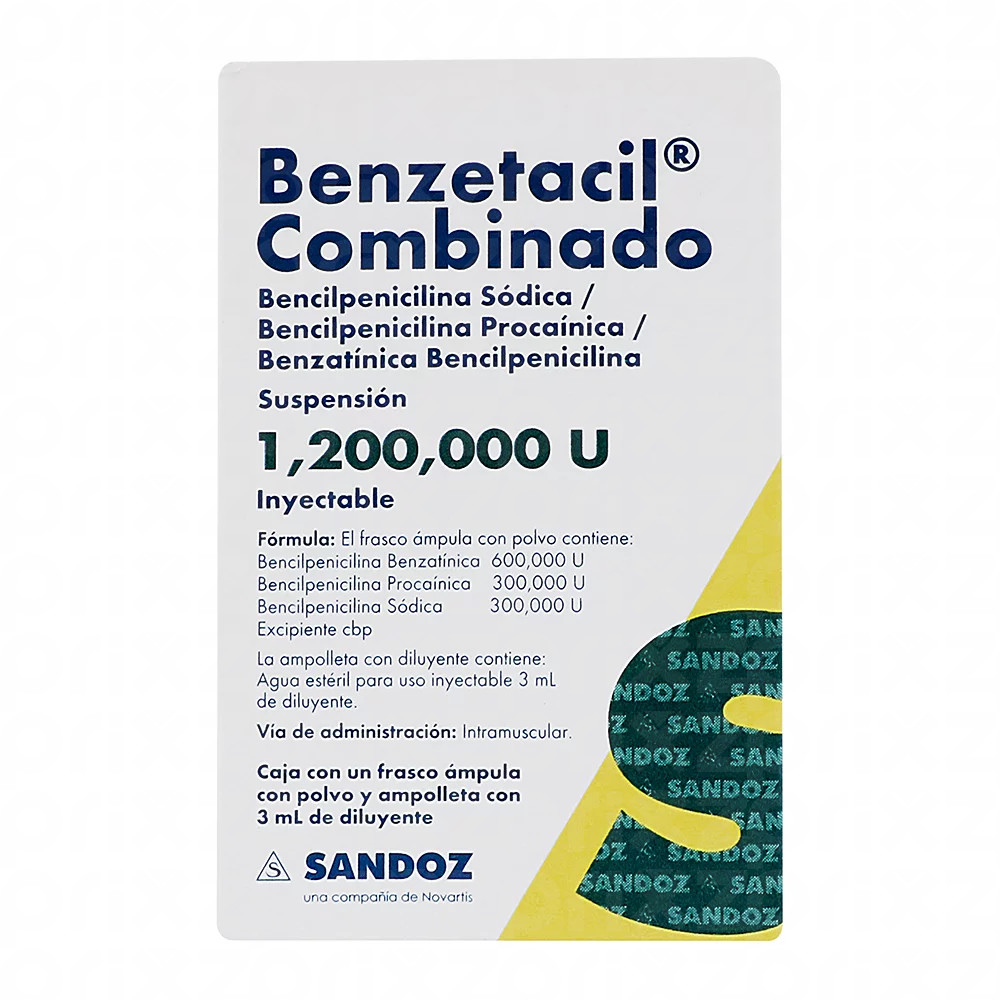 Benzetacil combinado 1-200 u.i 3 ml frasco ampula - Smart Club