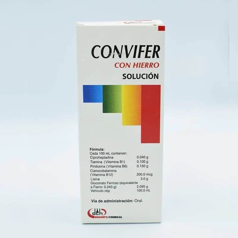 CONVIFER C/HIERRO 1 SOL 3/.2/.1MG/110 ML - Smart Club