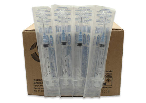 Dl Jeringa 23X25Mm 3 Ml Con 100 Piezas - Compra en Prixz