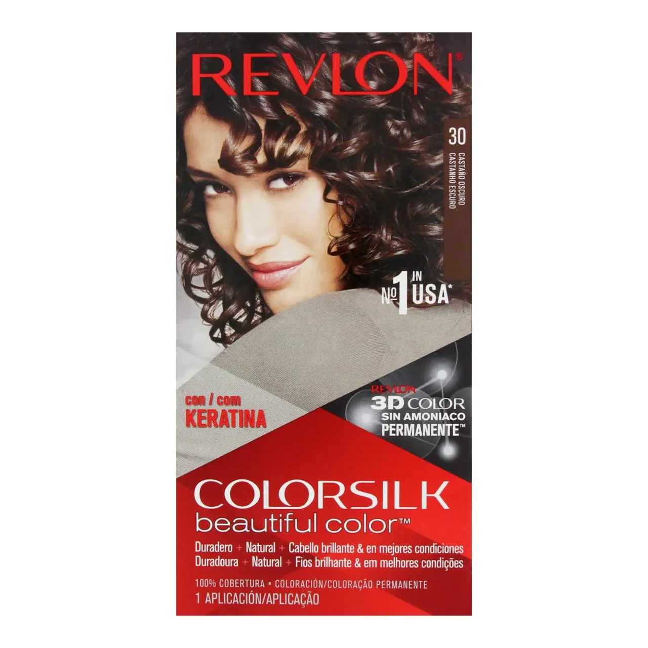 Colorsilk Beautiful Tinte Sin Amoniaco Tono Castaño Oscuro 30 5 Piezas ...