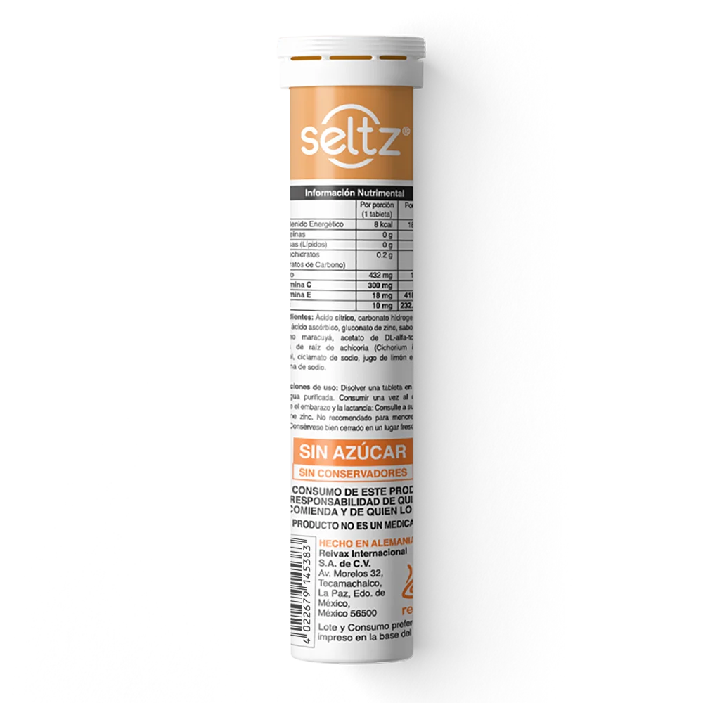 Seltz Suplemento Alimenticio A Base De Vitamina C Y Zinc Con 20 ...