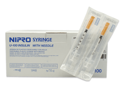 Nipro Jeringa Para Insulina 31X8Mm 0.3 Ml Con 100 Jeringas - Compra en Prixz