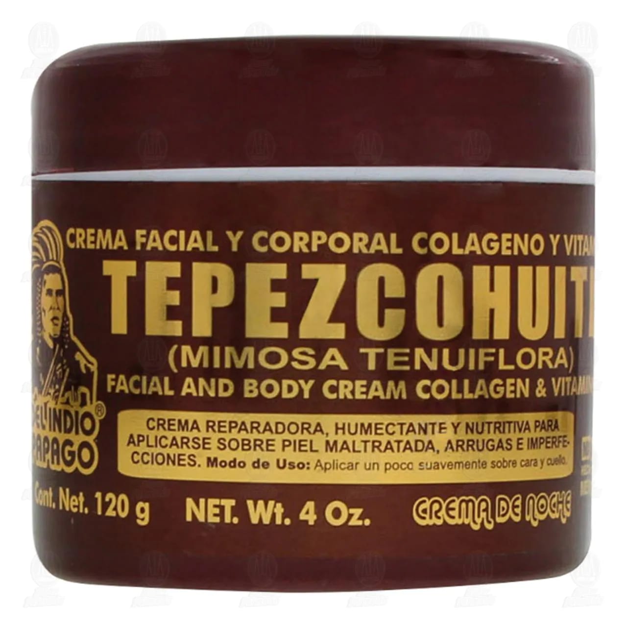 Crema corporal del indio papago de tepezcohuite para la noche 120 gr ...