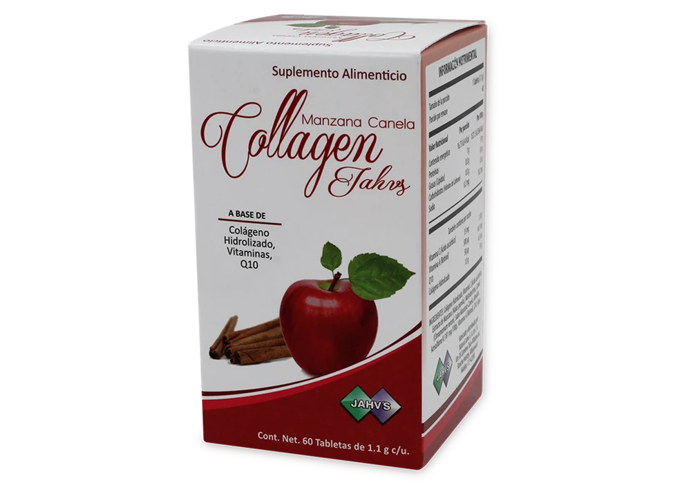 Collagen Jahvs Manzana-Canela Con 60 Tabletas | Farmacia Online Prixz