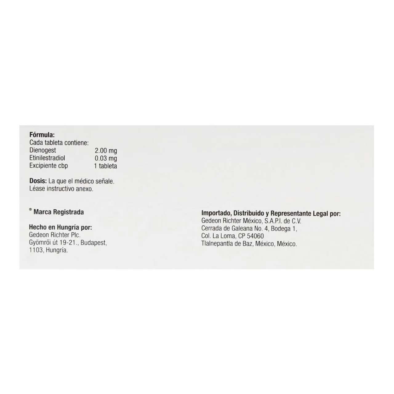 Sibilla 2/0.03 Mg Con 21 Tabletas - Compra en Prixz