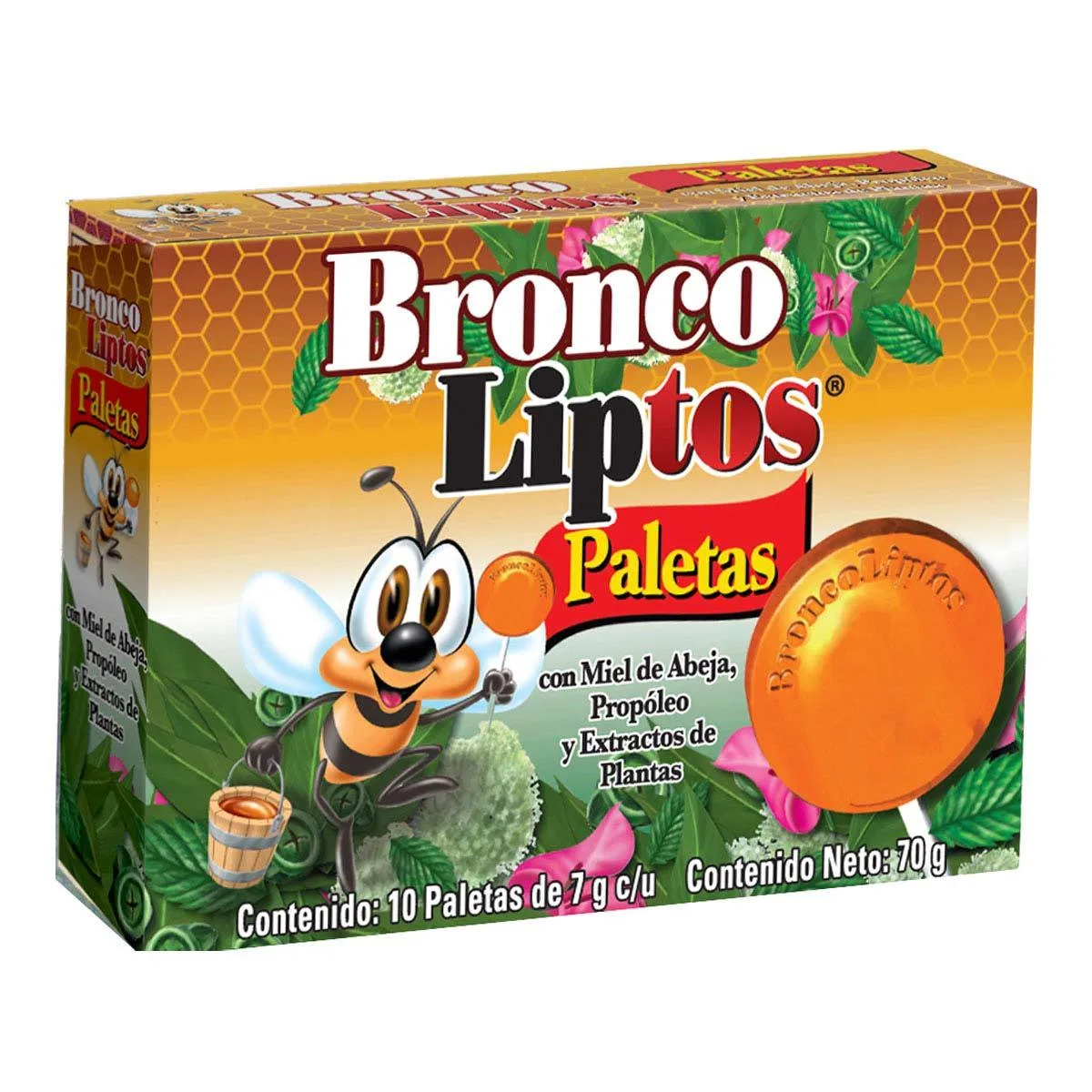 Broncoliptos Paletas De Caramelo Con 10 Piezas - Compra en Prixz