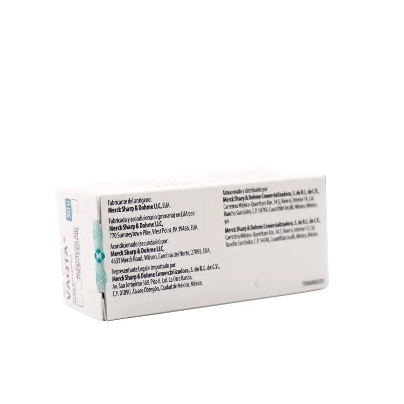 Vacuna | Vaqta 50mcg 1.0ml 1 dosis suspensión vial MEX - Compra en Prixz
