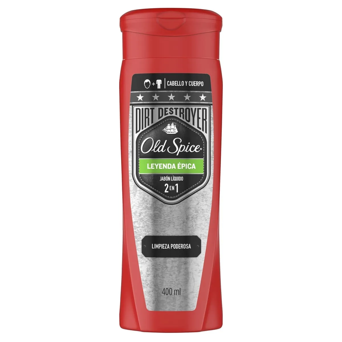Jabón líquido old spice leyenda épica para cabello y cuerpo 400 ml. - Compra en Prixz