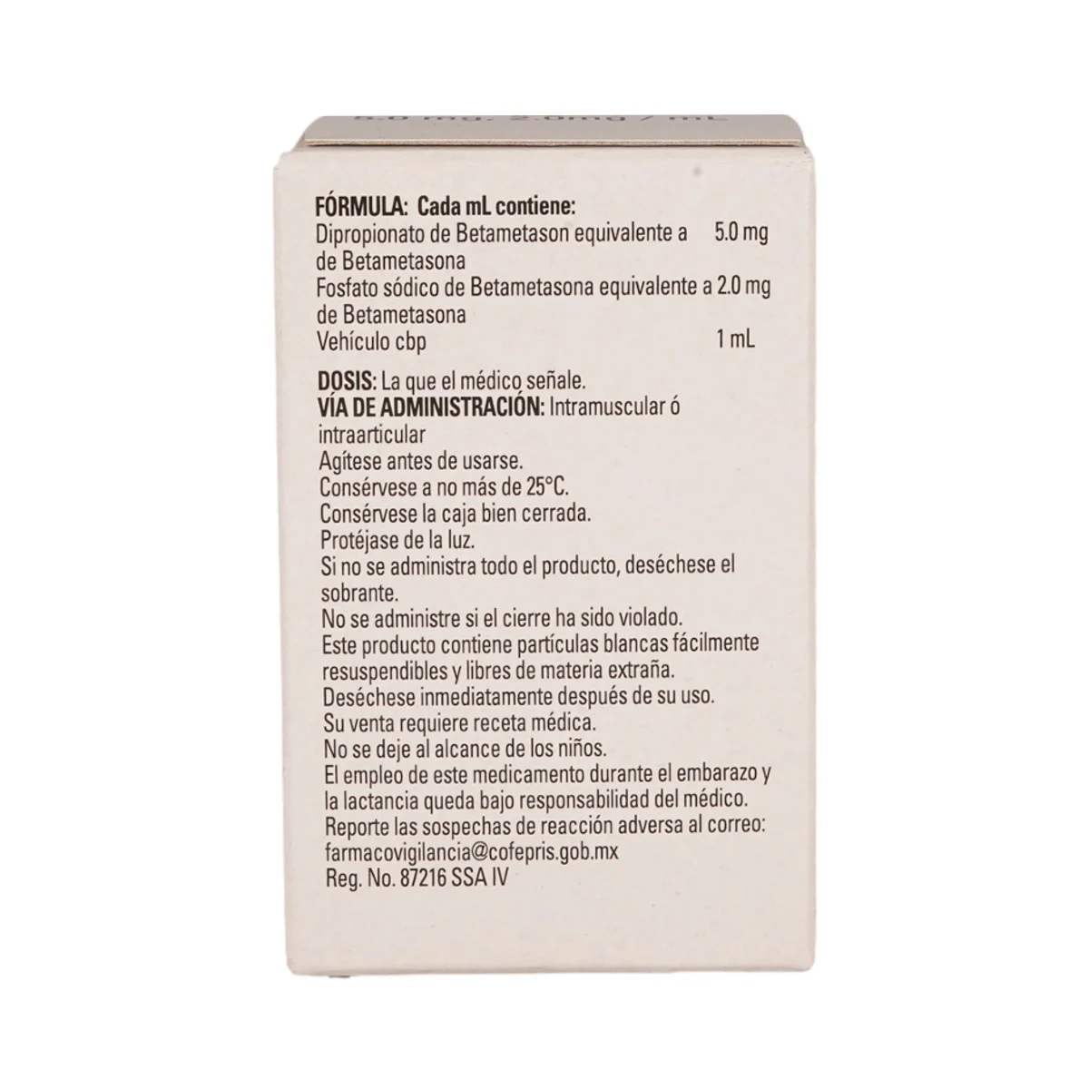 Diprospan 5/2 Mg Suspensión Inyectable Frasco Con Ámpula - Farmacia Prixz