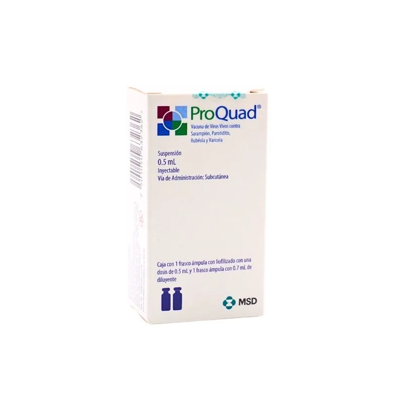 Proquad 0.5 Ml 1 Dosis Vial & Dil Vial Mex - Compra en Prixz